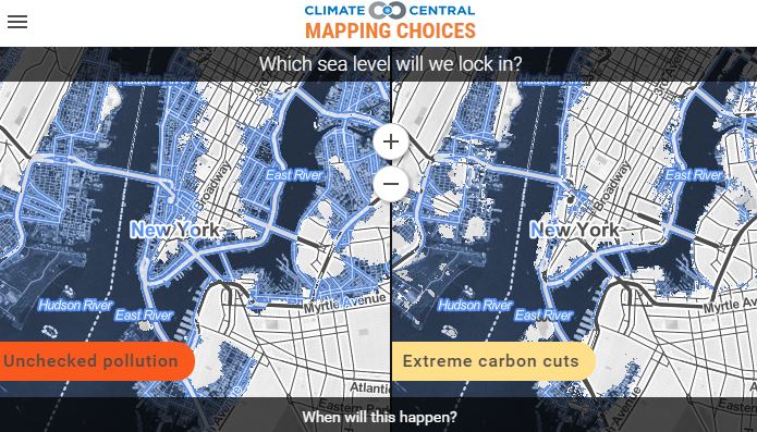 Mapping sea level change for US cities - Vassar College Environmental ...