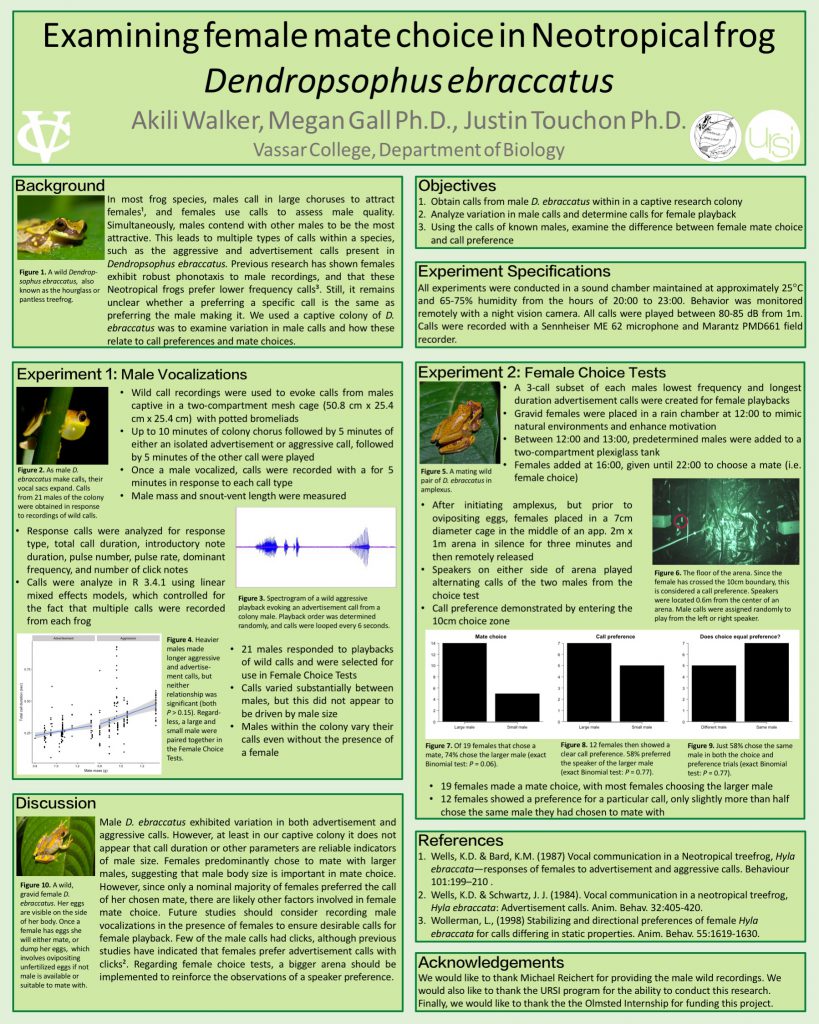 Student research | Justin Touchon