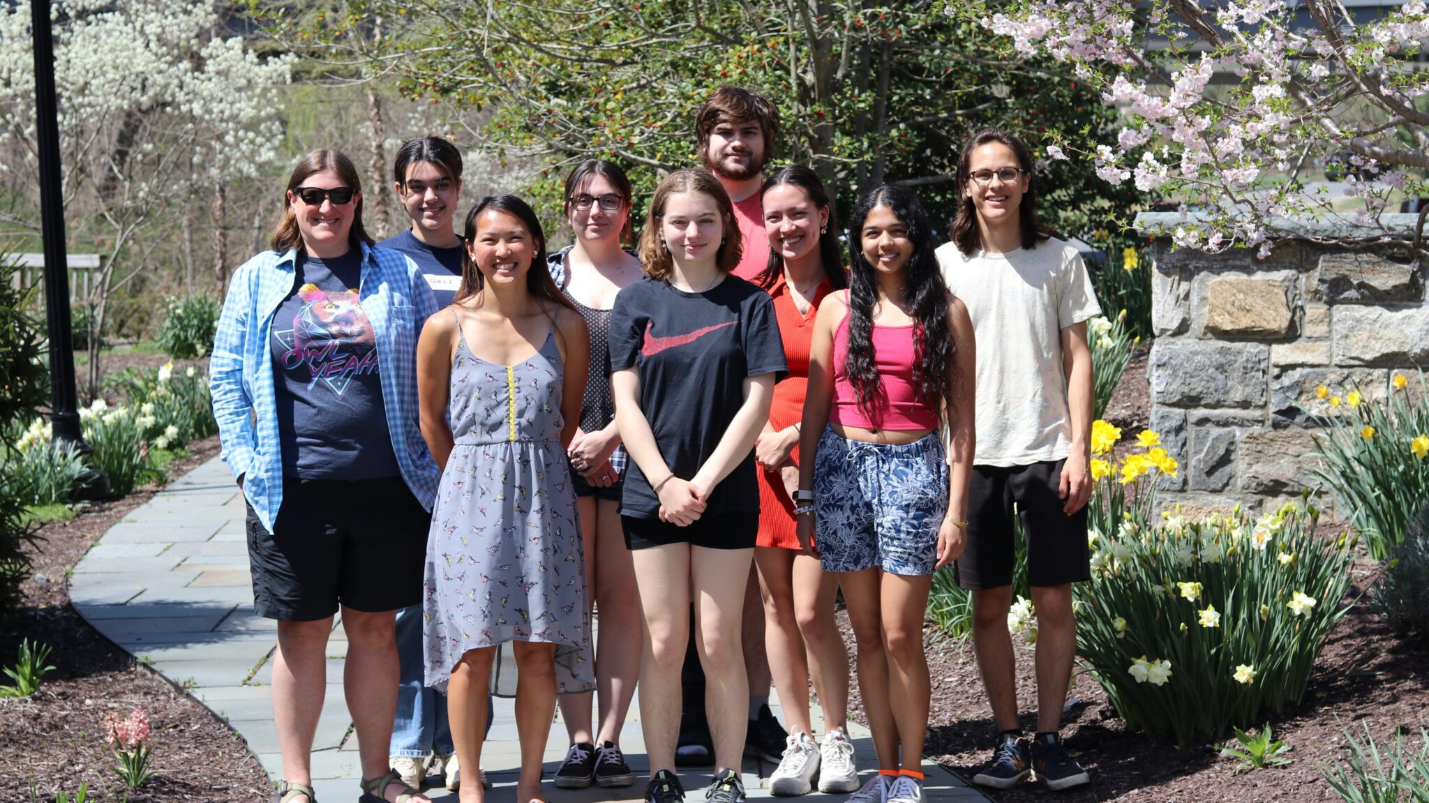 From Left: Dr. Megan Gall (PI), Anjali Krishna, Trina Chou, Morgan ...