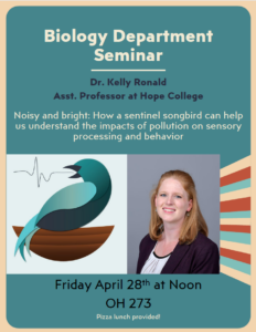 Dr. Kelly Ronald visits for a department seminar